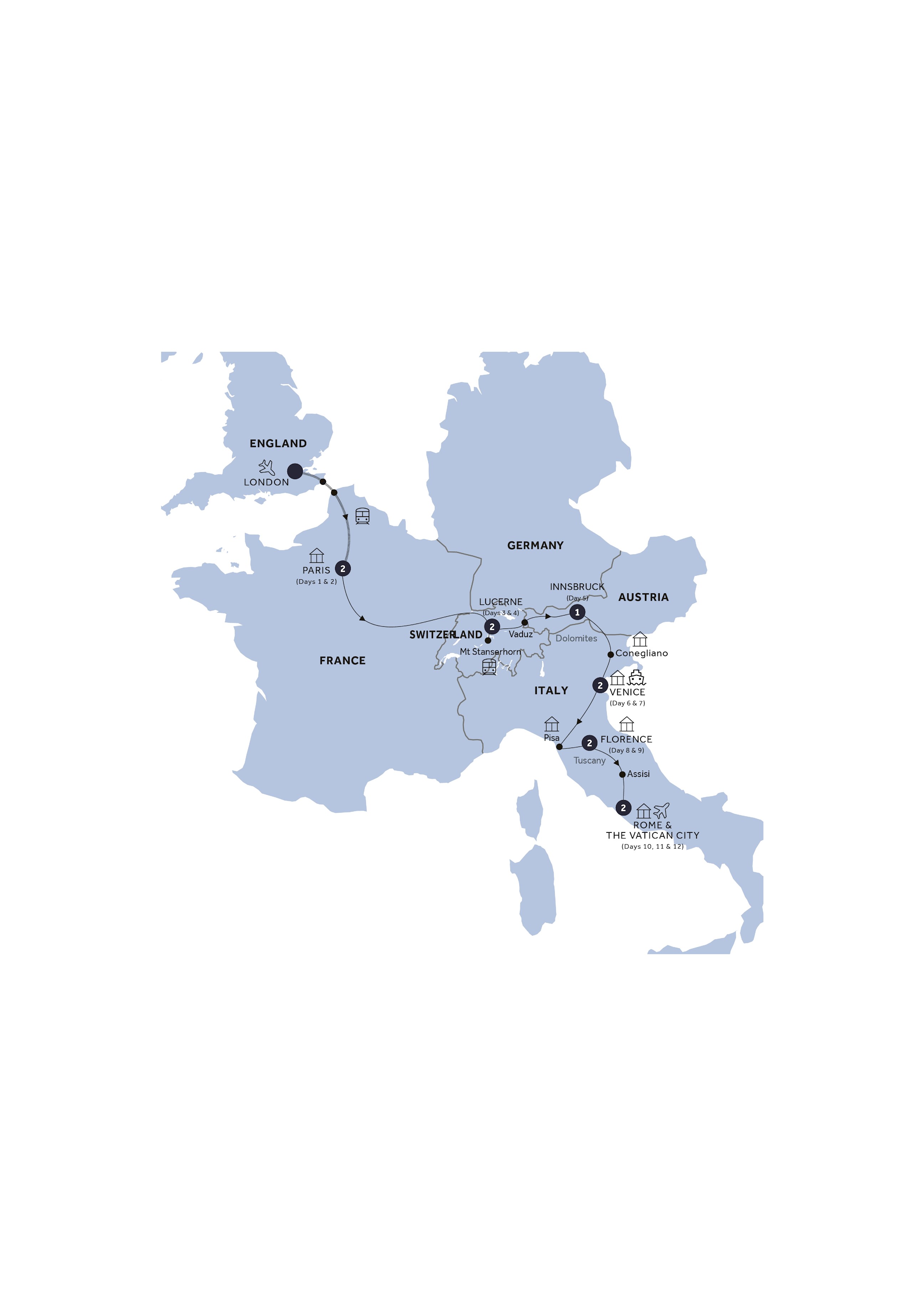 Road to Rome - Start London, Classic Group